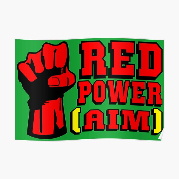 "RED POWER (AIM)" Poster for Sale by truthtopower | Redbubble