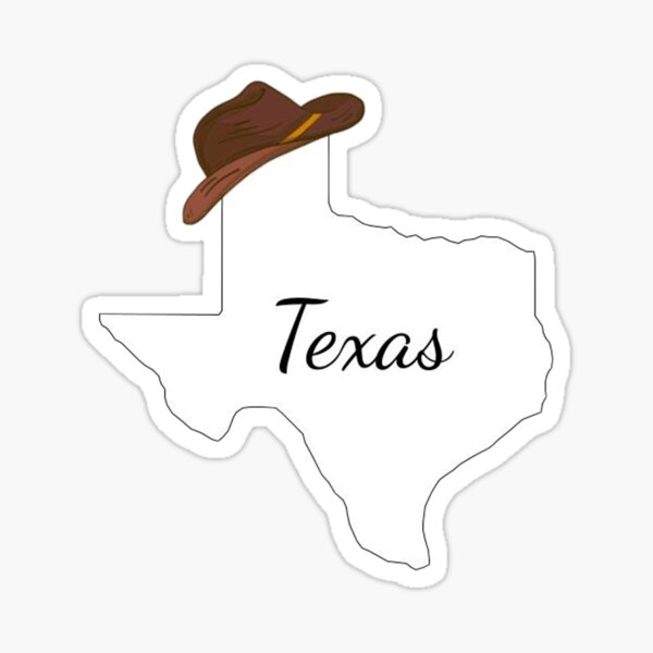 "Texas State Outline" Sticker for Sale by Vintage-Gaphics | Redbubble