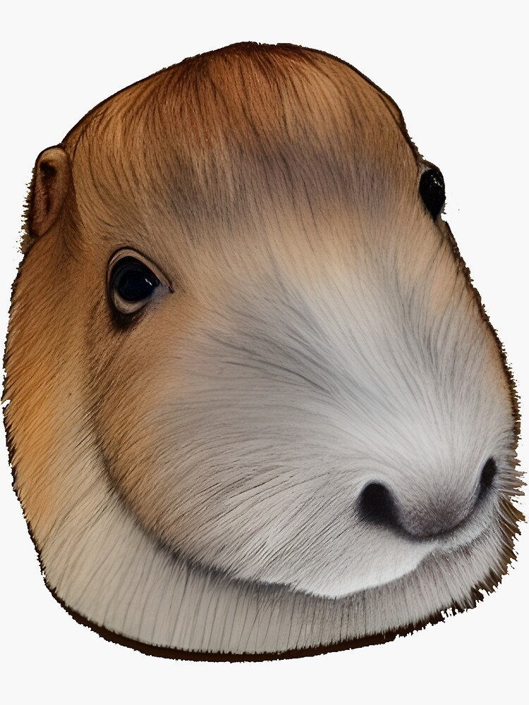 "Goofy-Looking Capybara" Sticker for Sale by SurizonDesigns | Redbubble