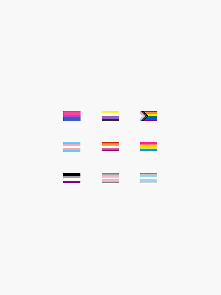 "Mini Pride Flag Sticker Pack" Sticker for Sale by casterpillar | Redbubble