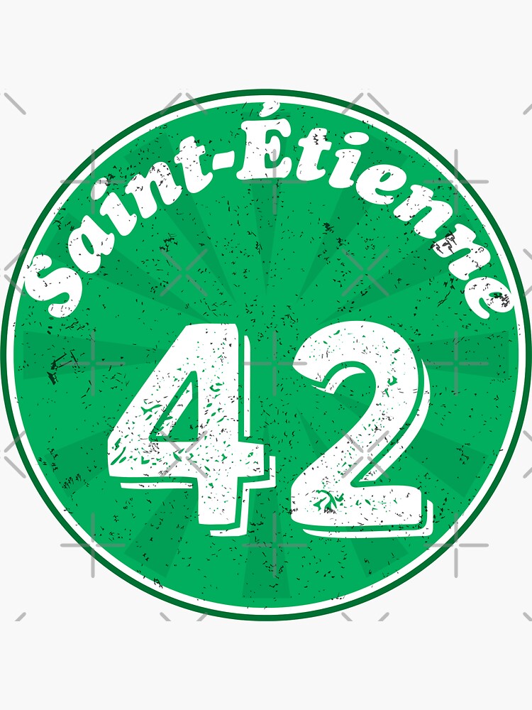"Saint-Etienne 42" Sticker for Sale by MyTshirtCulture | Redbubble