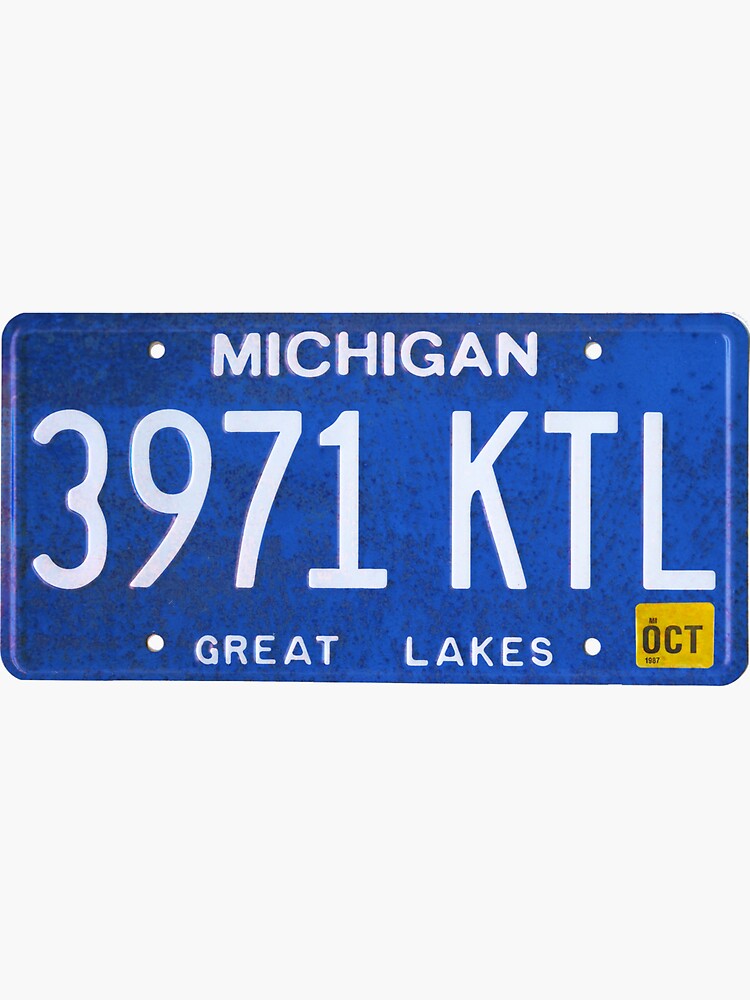 "Evil Dead & Evil Dead 2 Olds License Plate Shirt" Sticker for Sale by ...