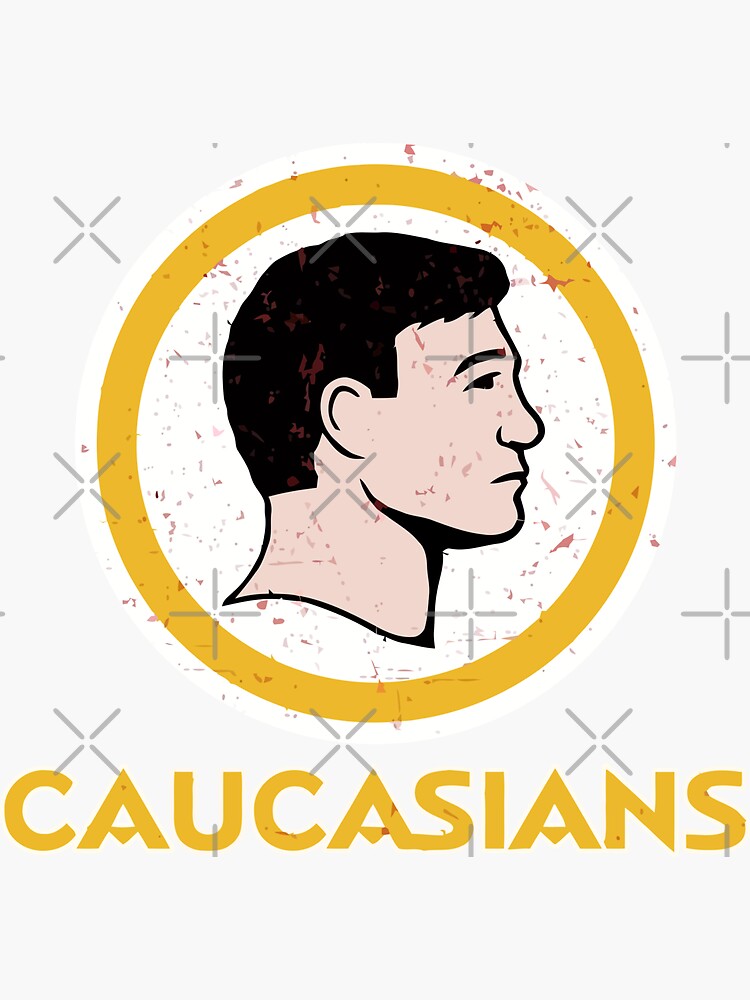 "Caucasians - Caucasians Logo - Inspired Gifts and Merchandise" Sticker ...