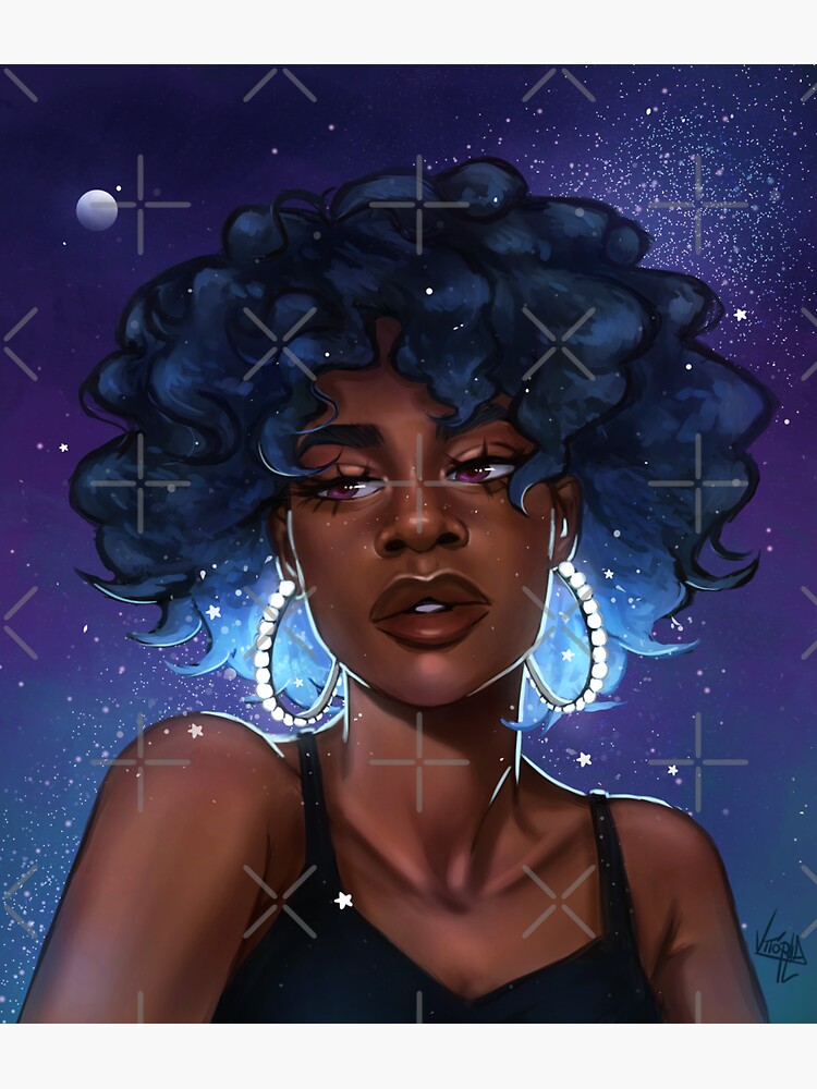 "Galaxy - Girl from the stars" Sticker for Sale by ToriShopVL | Redbubble