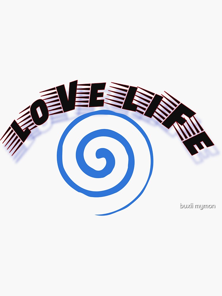 "Love life logo " Sticker for Sale by shop0006 | Redbubble