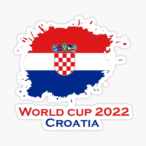"World cup 2022 , Croatia" Sticker for Sale by Eeem95 | Redbubble
