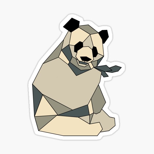 "cute aesthetic simple modern panda geometric perfect fashionable ...