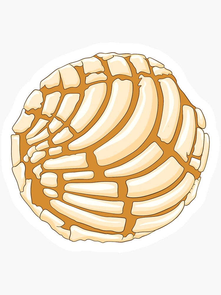 "Concha" Sticker for Sale by ArisDoodles | Redbubble