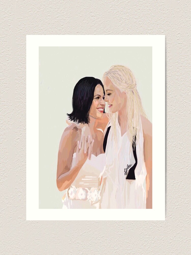 "SwanQueen Wedding Digital Fanart Poster" Art Print by LMEddie | Redbubble