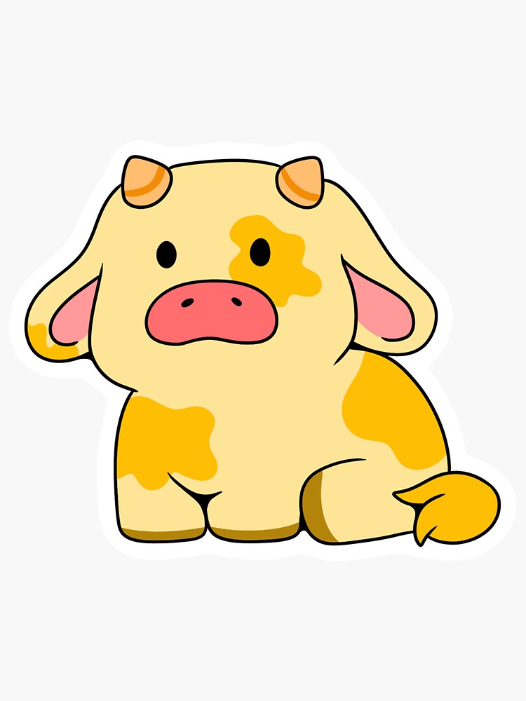 "Banana cow" Sticker for Sale by ArisDoodles | Redbubble