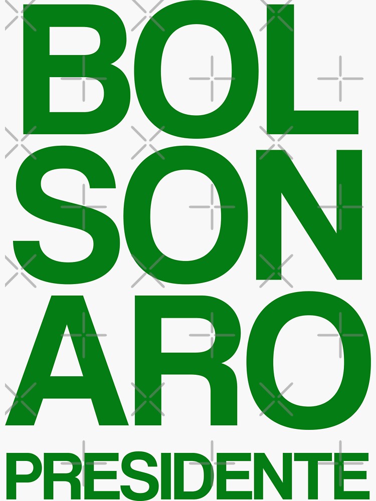 "Bolsonaro Presidente do Brasil 2022" Sticker for Sale by rachimariposa ...