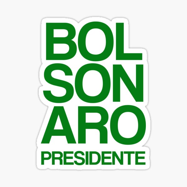 "Bolsonaro Presidente do Brasil 2022" Sticker for Sale by rachimariposa ...