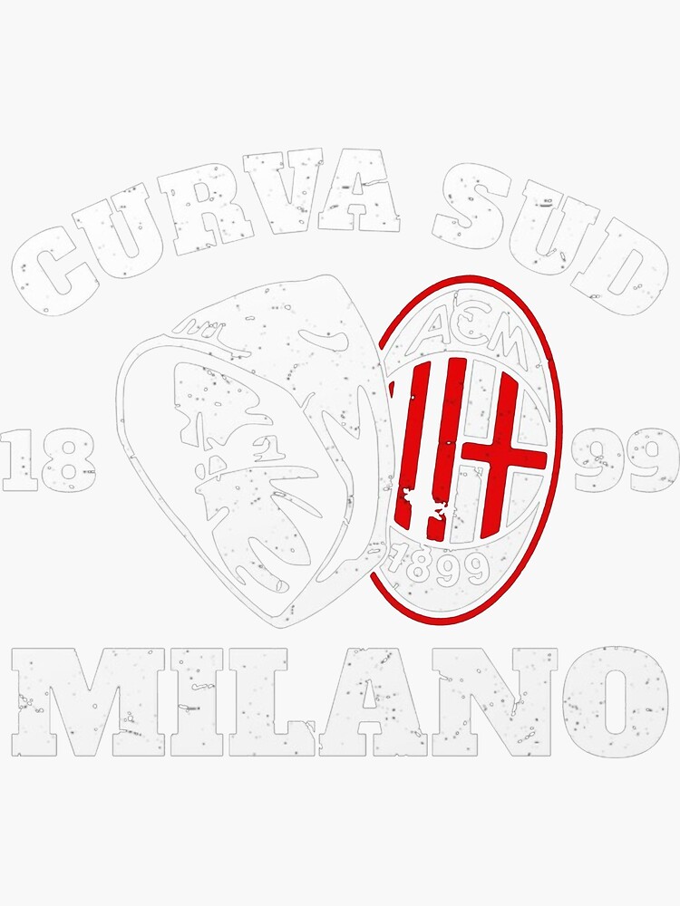 "CURVA SUD MILANO" Sticker for Sale by lynravno | Redbubble