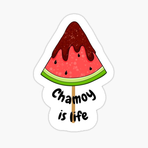 "Watermelon chamoy on a stick" Sticker for Sale by ArisDoodles | Redbubble