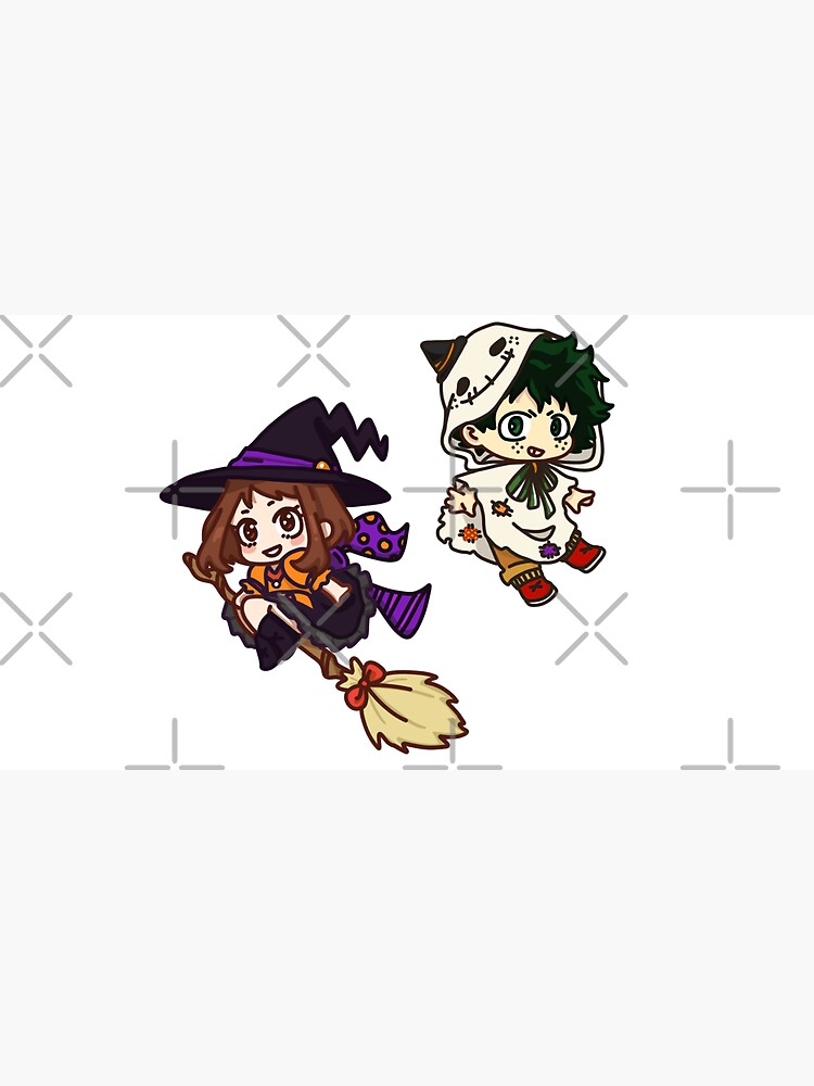"Izuku Midoriya, Ochako Uraraka, My Hero Academia, Halloween Design ...