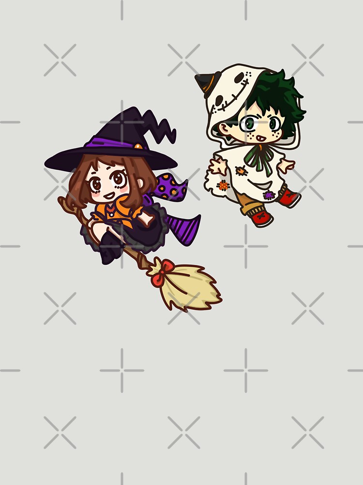 "Izuku Midoriya, Ochako Uraraka, My Hero Academia, Halloween Design ...