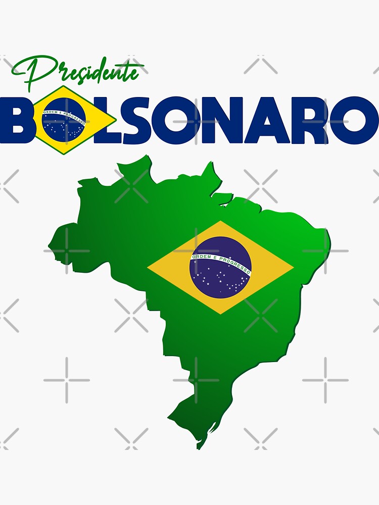 "Presidente Bolsonaro 2022" Sticker for Sale by rachimariposa | Redbubble