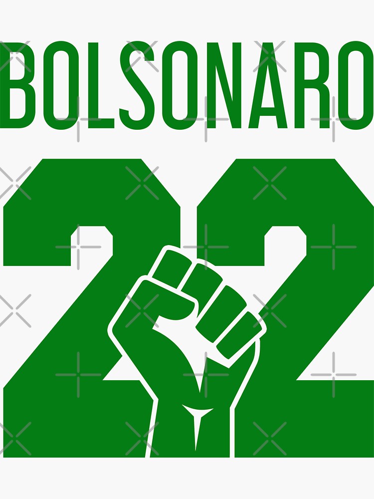 "Camiseta Bolsonaro 22" Sticker for Sale by rachimariposa | Redbubble