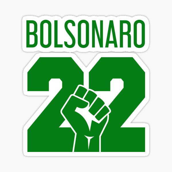 "Camiseta Bolsonaro 22" Sticker for Sale by rachimariposa | Redbubble