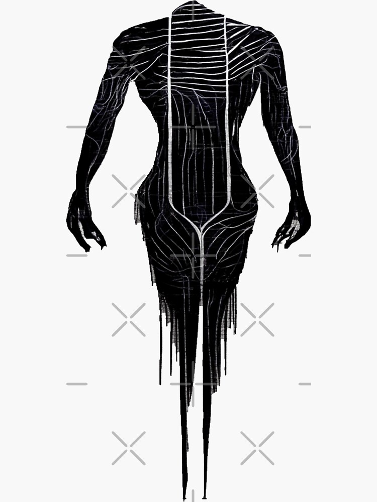 "Humanoid Lines" Sticker for Sale by BraveFellow | Redbubble