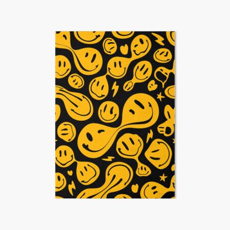 "Drippy smiley face Yellow Gold Preppy Aesthetic Smiley" Art Board ...