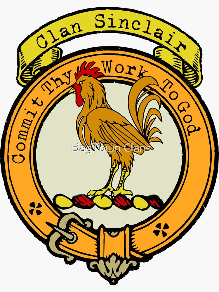 "Clan Sinclair Scottish Clan Surname crest" Sticker for Sale by ljrigby ...