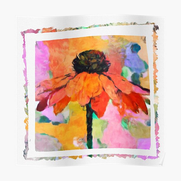 "Coneflower POP!" Poster for Sale by SMSFineArt | Redbubble