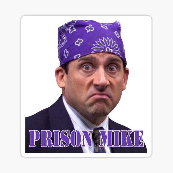 "Prison Mike" Sticker by JustJenna01 | Redbubble