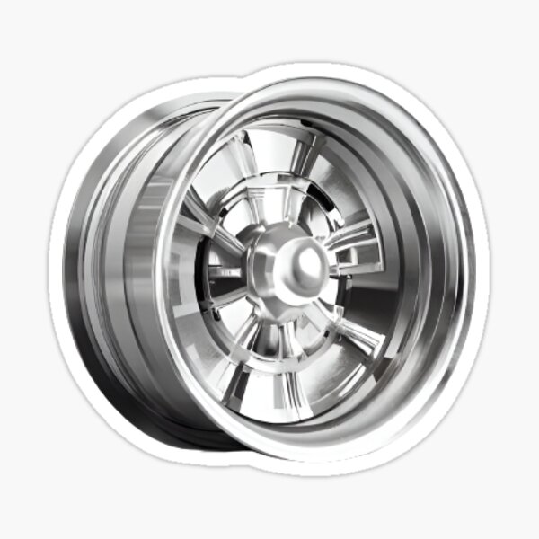 "Classic muscle car rim diecut sticker" Sticker for Sale by ...
