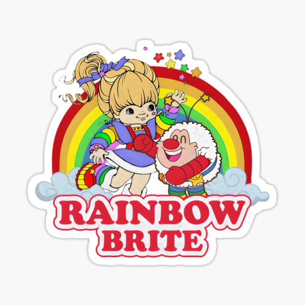 "Rainbow Brite" Sticker for Sale by punbarkqua | Redbubble
