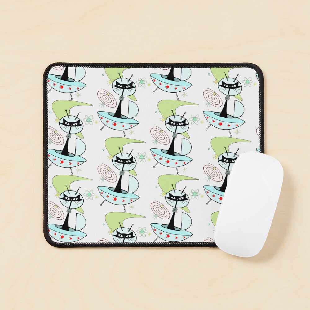 "Cats in Space, MCM Atomic Cat" Poster for Sale by BossAtomic | Redbubble