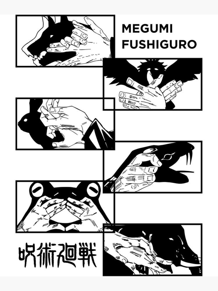 "Megumi's 10 Shadows Shikigami " Poster for Sale by CedricDavis | Redbubble