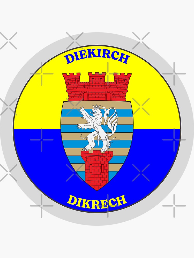 "City of Diekirch Luxembourg" Sticker for Sale by FedSherDesign | Redbubble