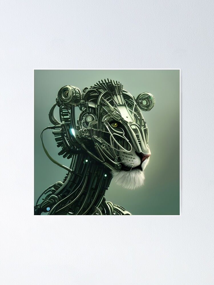 "Lion Bot - King of The Jungle" Poster for Sale by IANIX | Redbubble