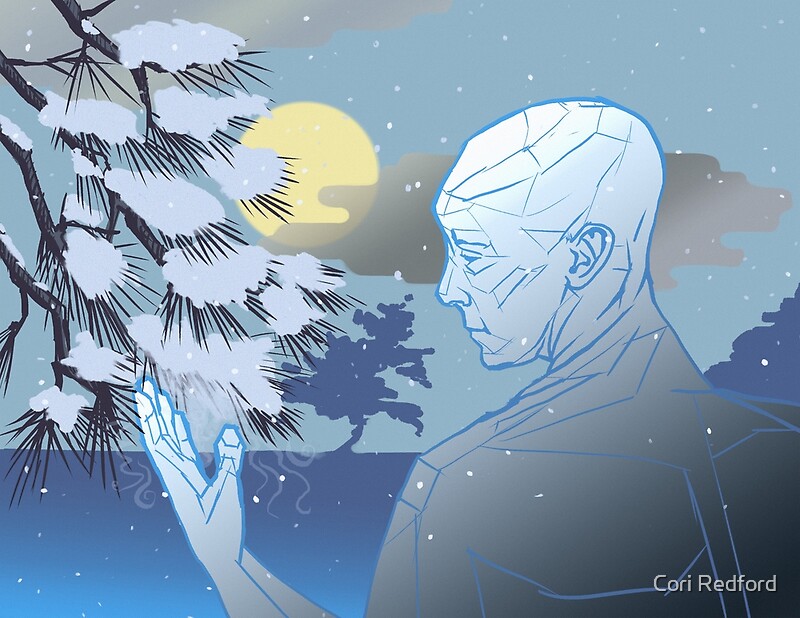 "Man of Ice" by Cori Redford | Redbubble