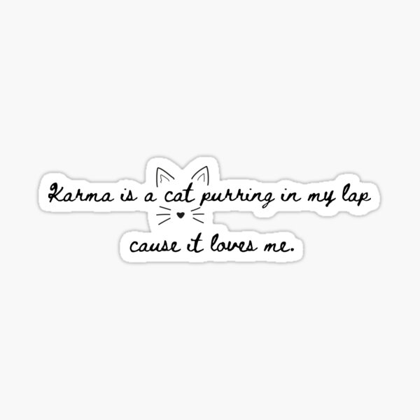 "Taylor Swift Karma" Sticker for Sale by aspenhammer | Redbubble