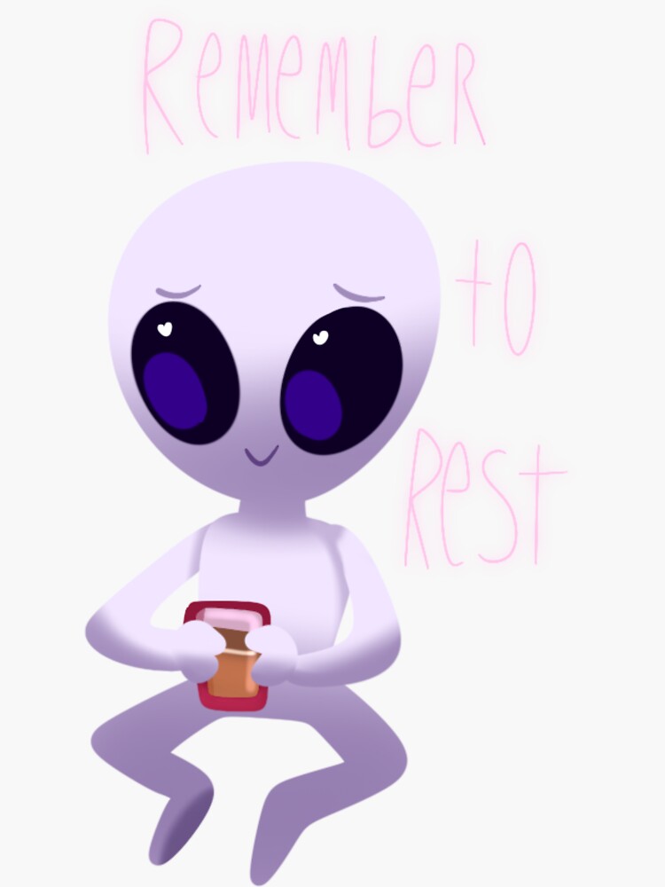 "Remember to Rest " Sticker for Sale by Partofthestars | Redbubble