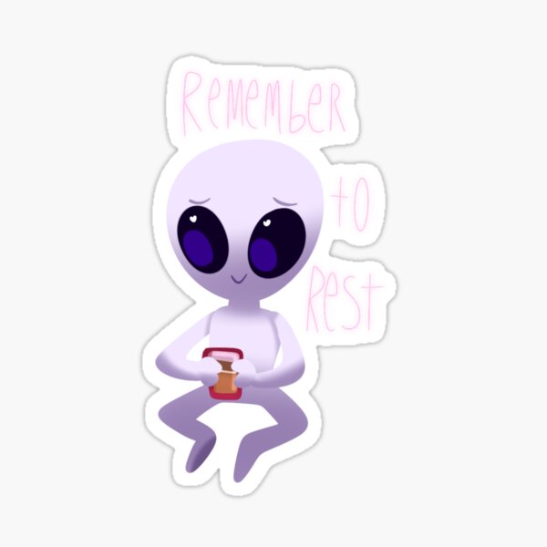 "Remember to Rest " Sticker for Sale by Partofthestars | Redbubble