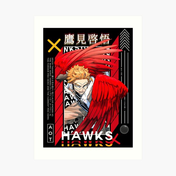 "Keigo Takami My Hero Academia, HAWKS bnha, Boku no Hero," Art Print ...