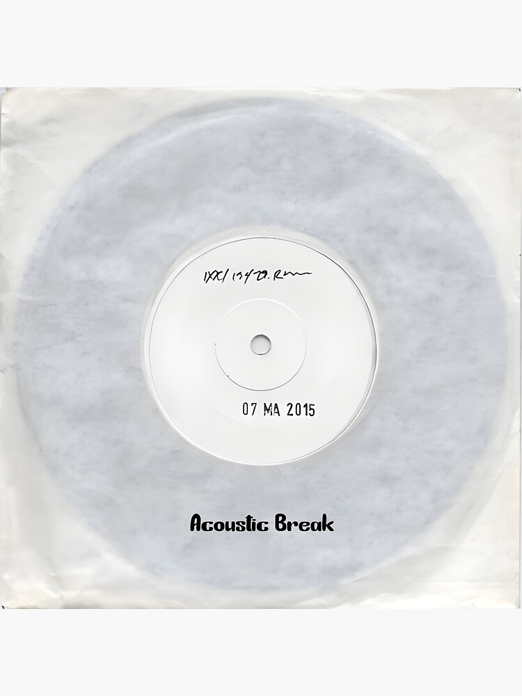 "Acoustic Break album music disc" Sticker for Sale by CentaMoller ...
