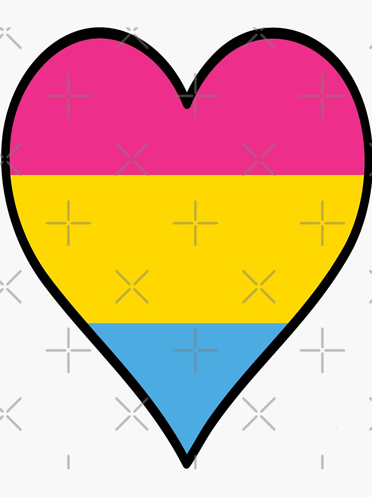 "Pan Pride Flag - Black" Sticker by F-PhantomArt | Redbubble