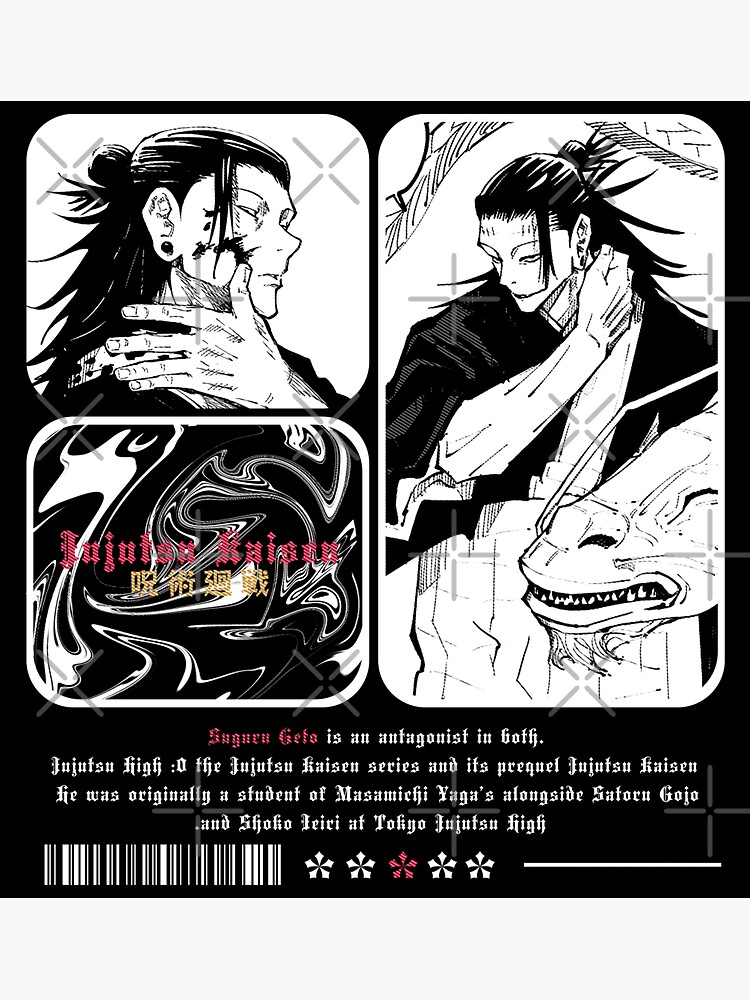 "Suguru Geto Jjk, Manga Jujutsu" Sticker for Sale by Saghanime | Redbubble