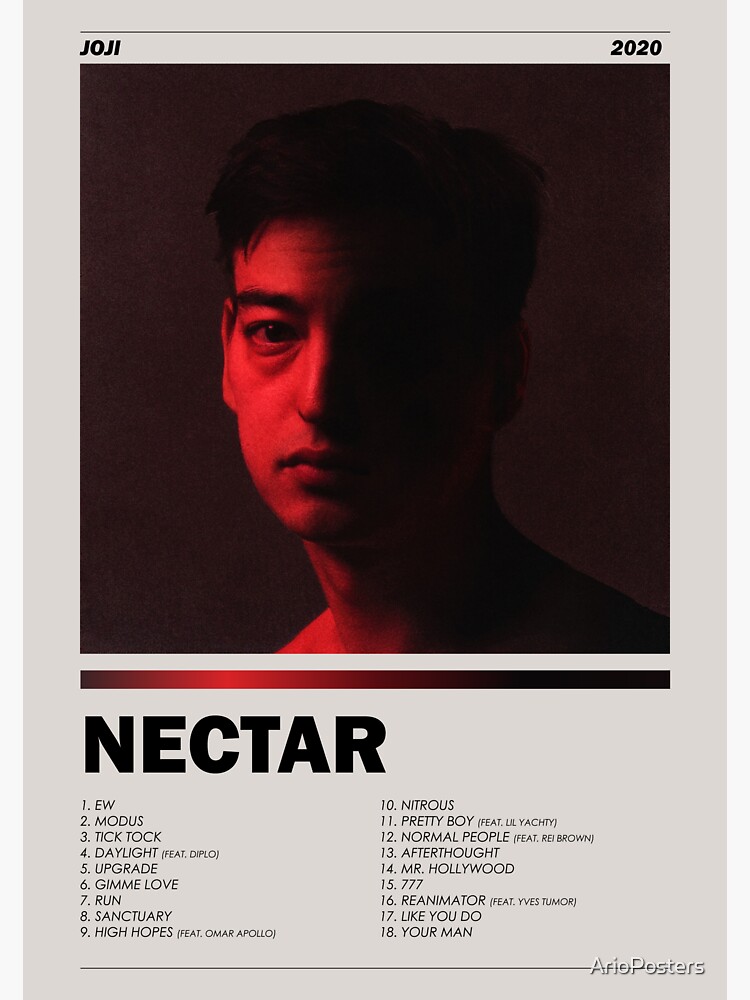"Nectar | Joji | Album Poster & More |" Sticker for Sale by ArioPosters ...