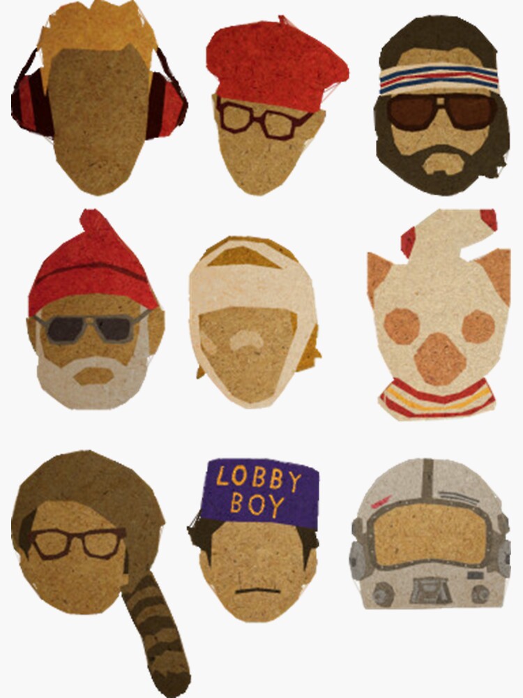 "Wes Anderson " Sticker for Sale by TomyJOer65 | Redbubble