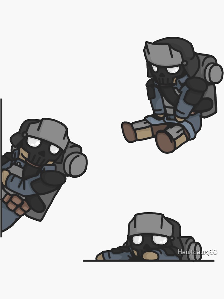 "Little Krieger Stickers" Sticker for Sale by Hawtdawg65 | Redbubble