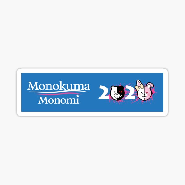 "Monokuma/Monomi 2020! Make America DESPAIR again! " Sticker by ...