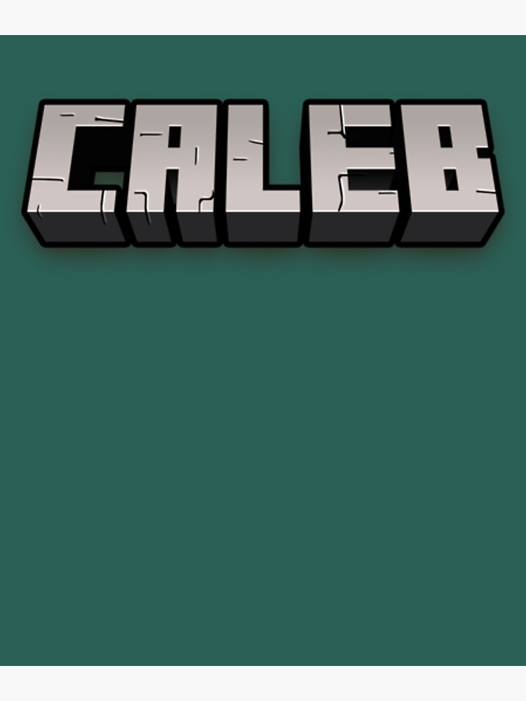 Póster «Caleb - Etiqueta de nombre de Minecraft - Etiqueta de nombre de ...