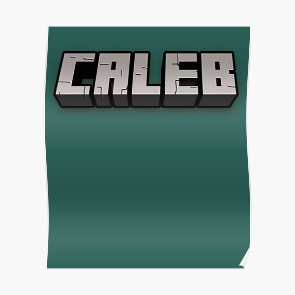 Póster «Caleb - Etiqueta de nombre de Minecraft - Etiqueta de nombre de ...