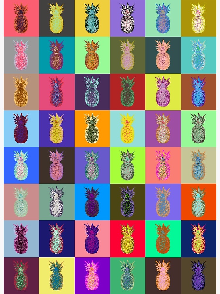 "Pineapple Collage Psycho" Poster by Psychopop | Redbubble