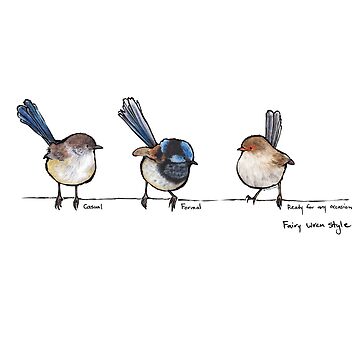 "Fairy Wren Style" Canvas Print for Sale by Ardis Cheng | Redbubble